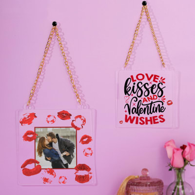 Buy/Send Kiss Day Personalized Acrylic Frames set of 2 Online | IGP ...