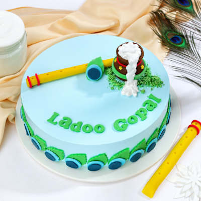 Buy/Send Ladoo Gopal Semi-Fondant Cake Online | IGP | JVS1421749