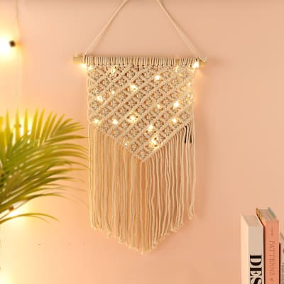 Buy/Send LED Macrame Wall hanging Online | IGP | JVS1192668