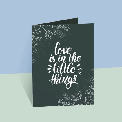 Little Love Things Personalized A5 Anniversary Laminated Card: Gift ...