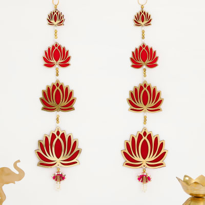 Buy/Send Lotus Door Hanging Toran for Diwali Online | IGP | JVS1189623