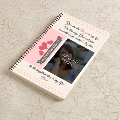 Buy/Send Love & Devotion Personalized Birthday Notebook Online | IGP ...
