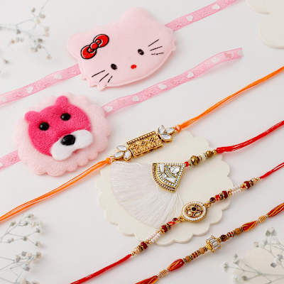 Buy/Send Lovely Family Rakhi Set Of 6 Online | IGP | JVS1260087