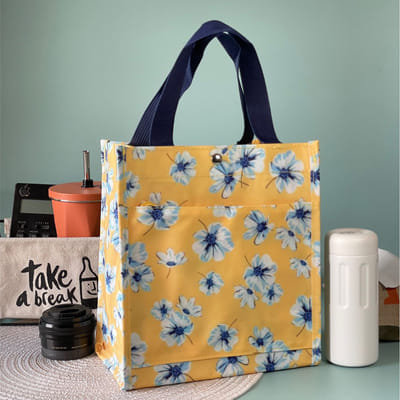 Buy/Send Lunch Bag With Front Pocket - Yellow - Assorted - Single Piece ...