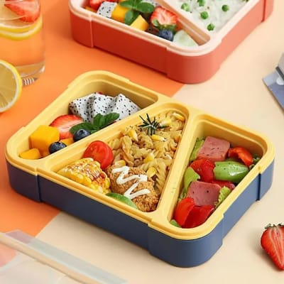 Buy/Send Lunch Box - Triangle Compartments - Assorted - Single Piece ...