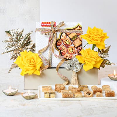Buy/Send Luxurious Diwali Baklava Gift Hamper Online | IGP | JVS1425278
