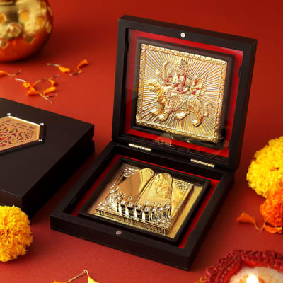 Buy/Send Maa Durga Charan Paduka Box Online | IGP | JVS1189097