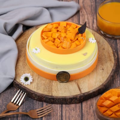 Mango Tango Mousse Cake 600Gms : Gift/Send Qfilters Gifts Online ...