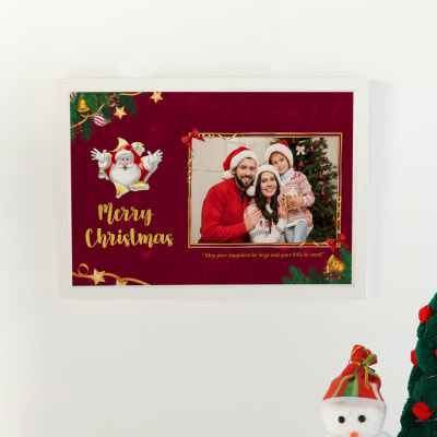 Buy/Send Merry Christmas Personalized Photo Frame Online | IGP | JVS1198493
