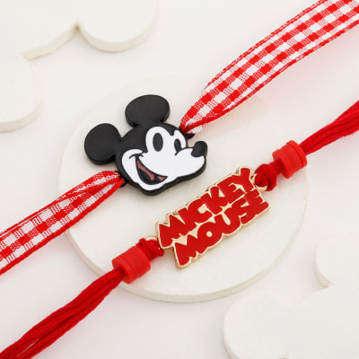 Buy/Send Mickey Mouse Kids Rakhi Set Of 2 Online | IGP | JVS1262675