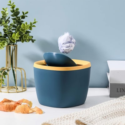 Buy/Send Mini Trash Can With Swinging Lid - Assorted - Single Piece ...