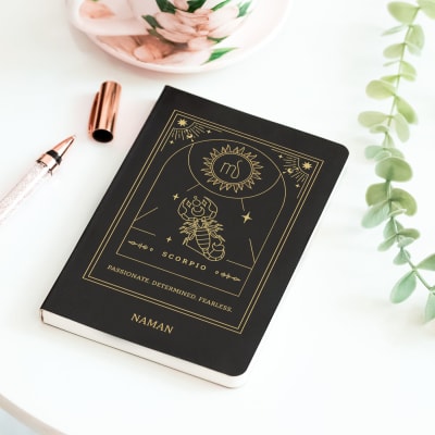 Buy/Send Minimalist Zodiac Traits Personalized Notebook - Scorpio ...