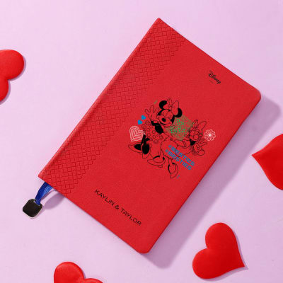 Minnie Mouse Personalized Vegan Leather Diary: Gift/Send Home and ...
