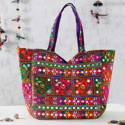 Mirror Work Handbag: Gift/Send Fashion Gifts Online J11055509 |IGP.com