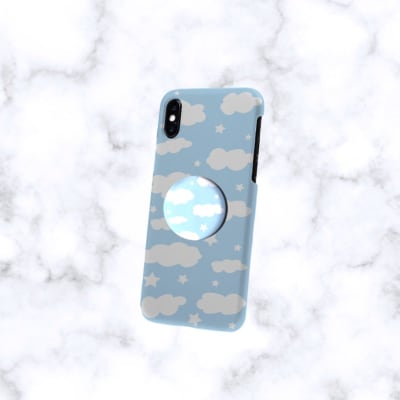 Buy/Send Mobile Grip Holder Griptok Sky Blue And White Single Piece ...