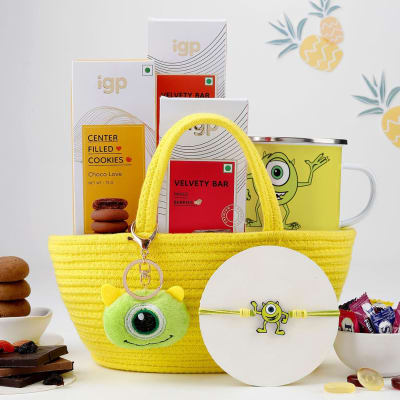 Monster Inc Themed Rakhi Hamper For Kids: Gift/Send Single Pages Gifts ...