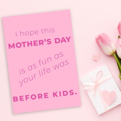 Buy/Send Mothers Day Greeting Card Fun Life Before Kids Online | IGP ...