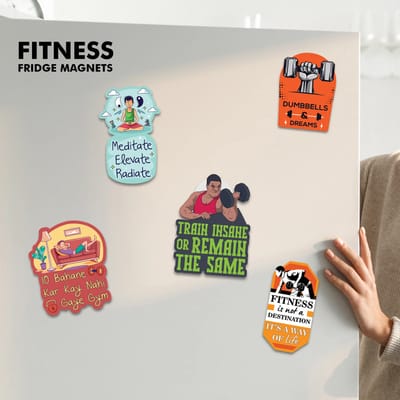 Buy/Send Motivational Fitness Fridge Magnets-Set Of 5 Online | IGP ...
