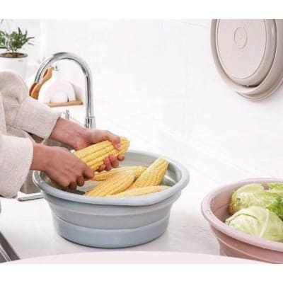Buy/Send Multipurpose Collapsible Basket Round Single Piece Assorted ...