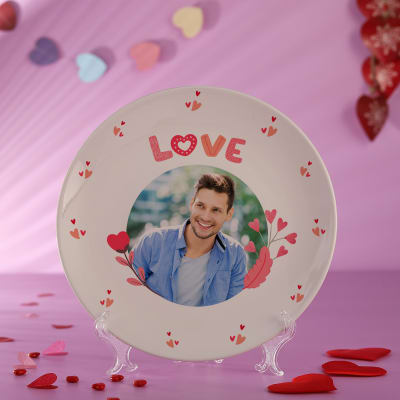 My Love Personalized Ceramic Plate: Gift/Send Home Gifts Online ...