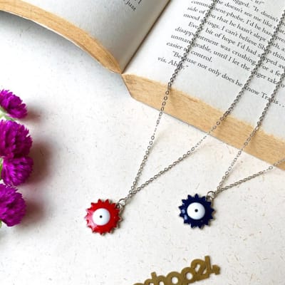 Buy/Send Necklace With Pendant Evil Eye Sun Juju Joy Online | IGP ...