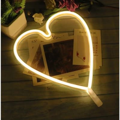 Buy/Send Neon Light Heart Single Piece Online | IGP | JVS1215905