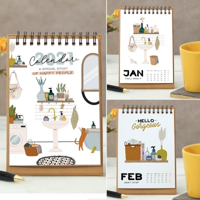 Buy/Send New Year Calendar in Yellow Online | IGP | J11123679