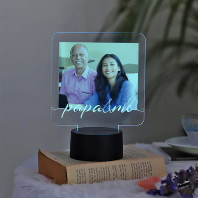 Buy/Send Papa And Me Personalized LED Lamp Online | IGP | JVS1415289