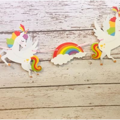 Buy/Send Party Banner - Unicorn Rainbow - Single Piece Online | IGP ...