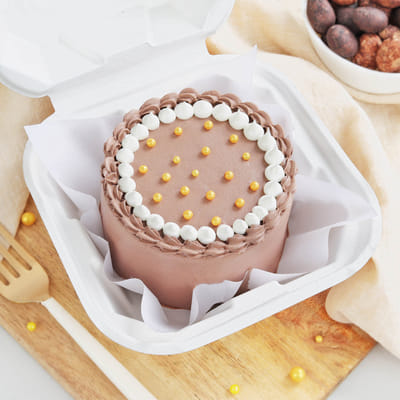 Buy/Send Pearly Chocolate Bento Cake (200 Gm) Online | IGP | JVS1421551
