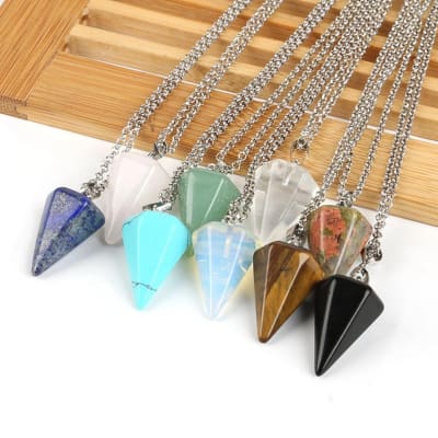 Buy/Send Pendant Natural Stone Pointed Pendulum Single Piece Online ...