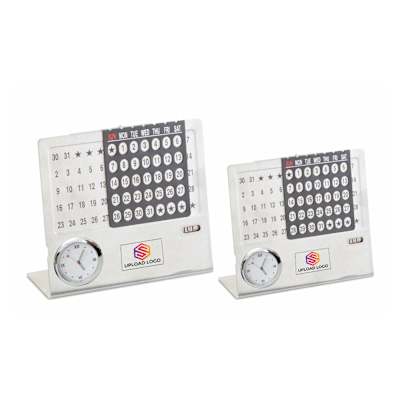 Buy/Send Perpetual Silver Calendar And Clock Online | IGP | JVS1393103