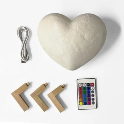Buy/Send Personalized 3D Moon Lamp Heart LED Single Piece C.O.D. Not ...