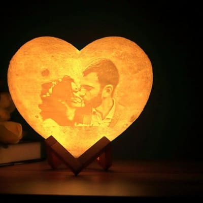 Buy/Send Personalized 3D Moon Lamp Heart LED Single Piece C.O.D. Not ...