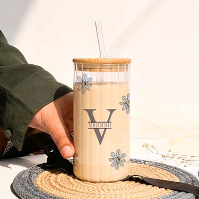 Buy/Send Personalized Aesthetic Flower Sipper - 500 ML Online | IGP ...