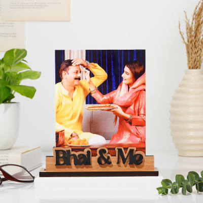 Buy/Send Personalized Bhai And Me Photo Frame Online | IGP | JVS1300497