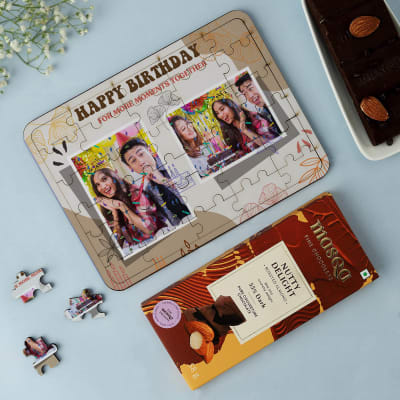 Personalized Birthday Puzzle Hamper: Gift/Send Gourmet Gifts Online ...