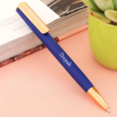 Buy/Send Personalized Blue Matte Finish Ball Pen Online | IGP | JVS1303513