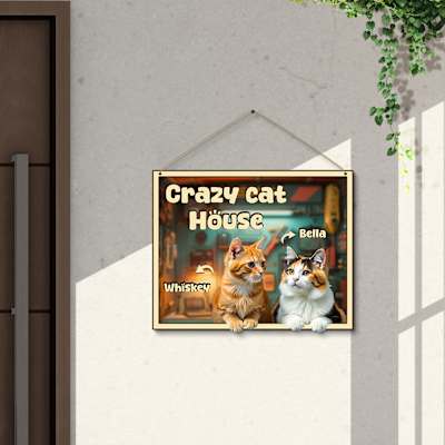 Buy/Send Personalized Cute Cats Nameplate Online | IGP | JVS1418420