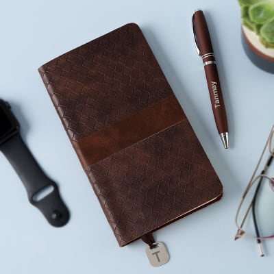 Buy/Send Personalized Fabric Diary & Pen Online | IGP | JVS1177151