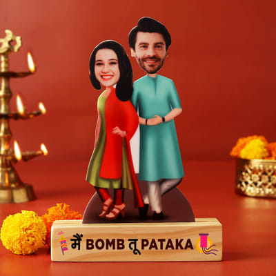 Buy/Send Personalized Festive Caricature Stand Online | IGP | JVS1190974