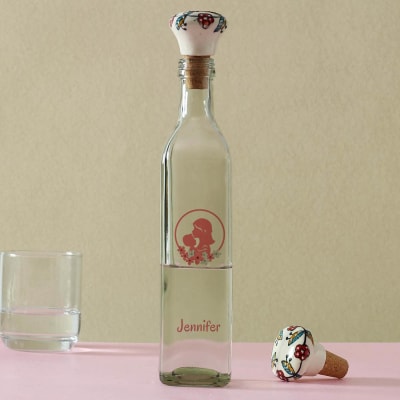 Buy/Send Personalized Glass Bottle with Ceramic Stopper for Mom Online ...