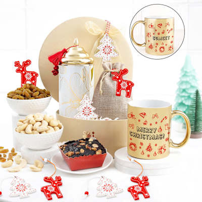 Buy/Send Personalized Golden Noel Cheer Christmas Hamper Online | IGP ...