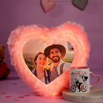 Buy/Send Personalized Heart Cushion Love Set Online | IGP | JVS1201002