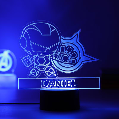 Buy/Send Personalized Iron Man LED Lamp Online | IGP | JVS1204680