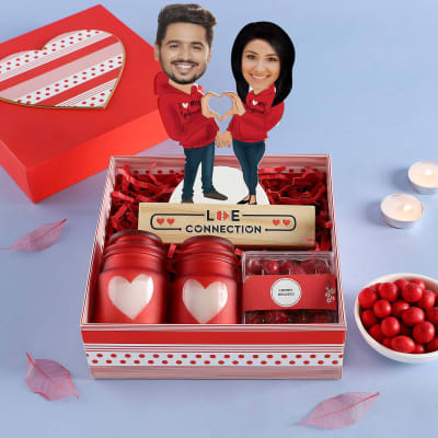 Buy/Send Personalized Love Connection Gift Hamper Online | IGP | JVS1177529