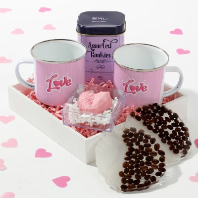 Buy/Send Personalized Love Mug Hamper Set Of 2 Online | IGP | JVS1202137