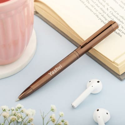 Personalized Metallic Finish Ball Pen: Gift/Send New Year Gifts Online ...