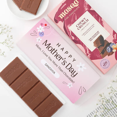 Buy/Send Personalized Mom's Love Crunch Chocolate Online | IGP | JVS1281245