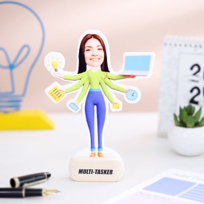 Buy/Send Personalized Multi-Tasker Caricature For Her Online | IGP ...